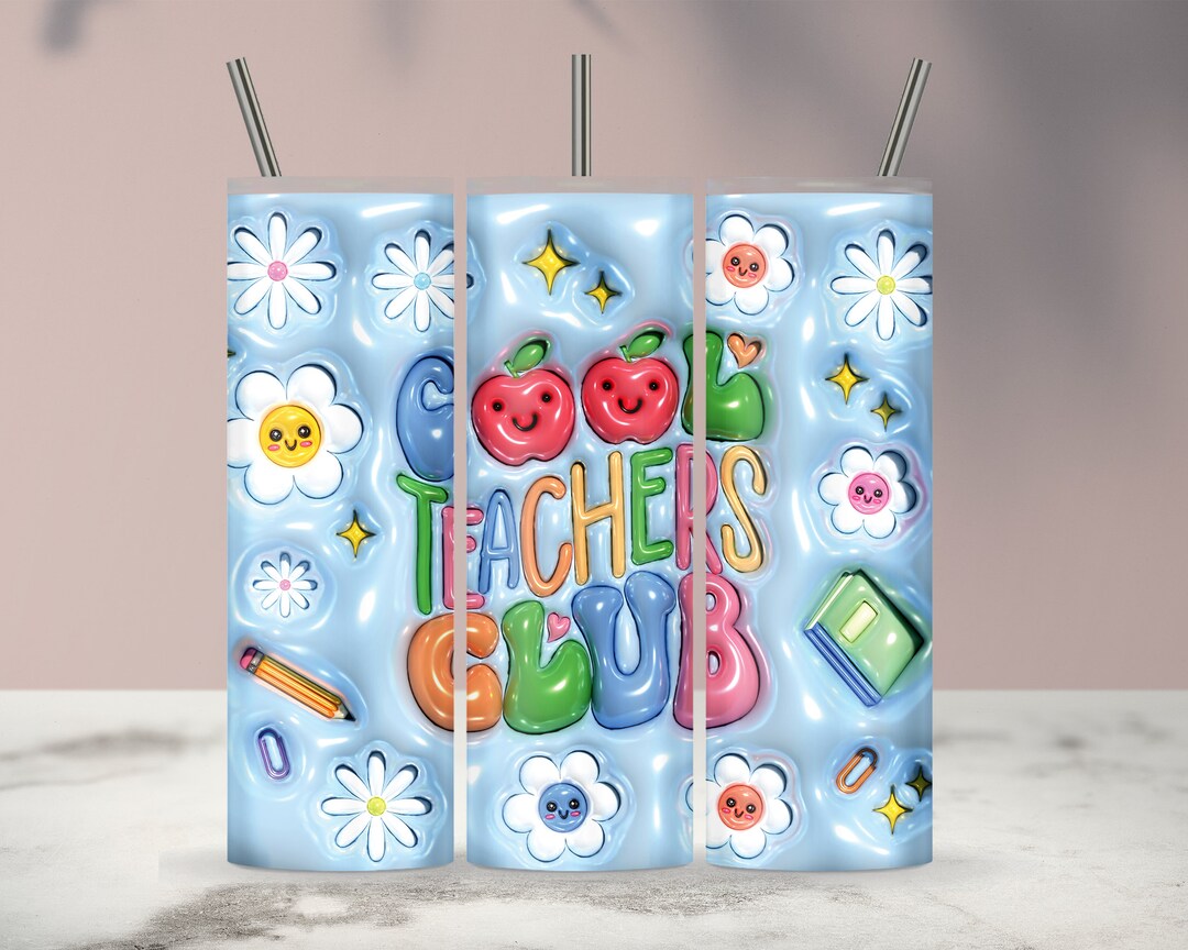 3D Inflated Puff Cool Teacher Appreciation Gift Back to School - Etsy