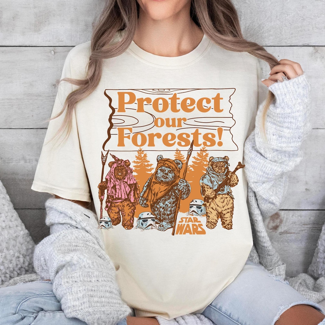 Disney Star Wars Ewoks Camp Protect Our Forests Shirt, Disney Star Wars ...