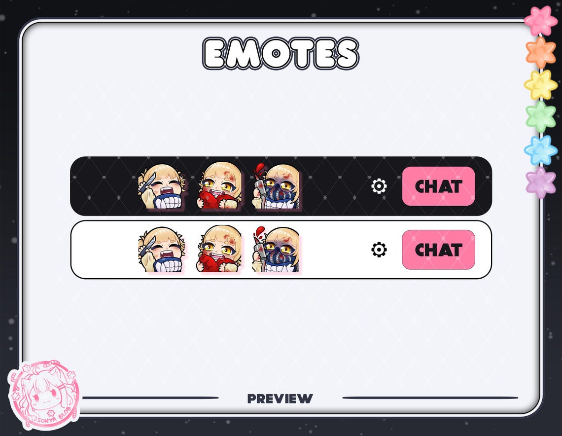 HIMIKO TOGA EMOTES | Streamer Emotes | Anime - My Hero Academia| Twitch ...