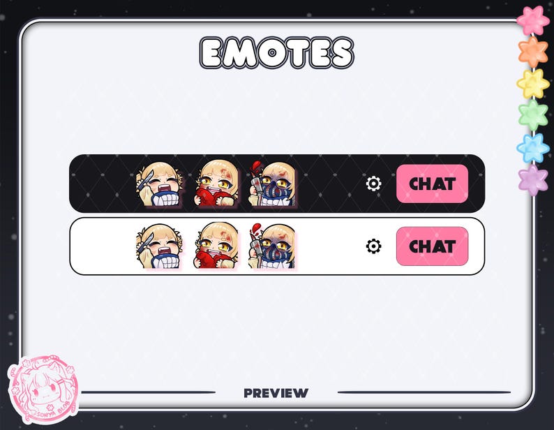 HIMIKO TOGA EMOTES | Streamer Emotes | Anime - My Hero Academia| Twitch ...