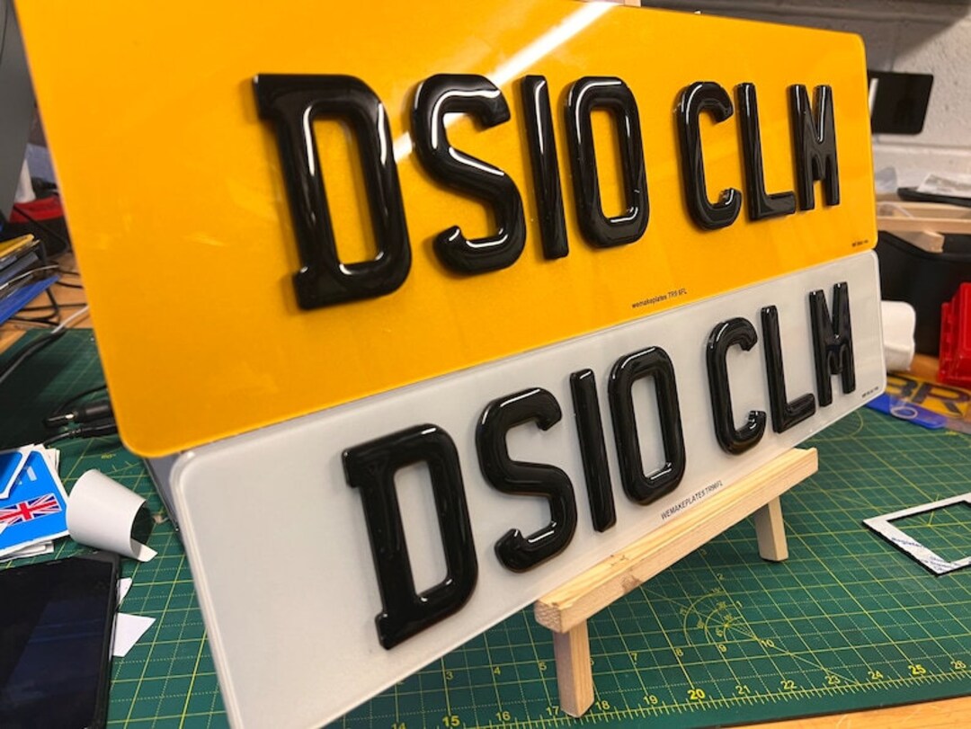 4d Gel Oversize 4x4 Set Numberplates - Etsy