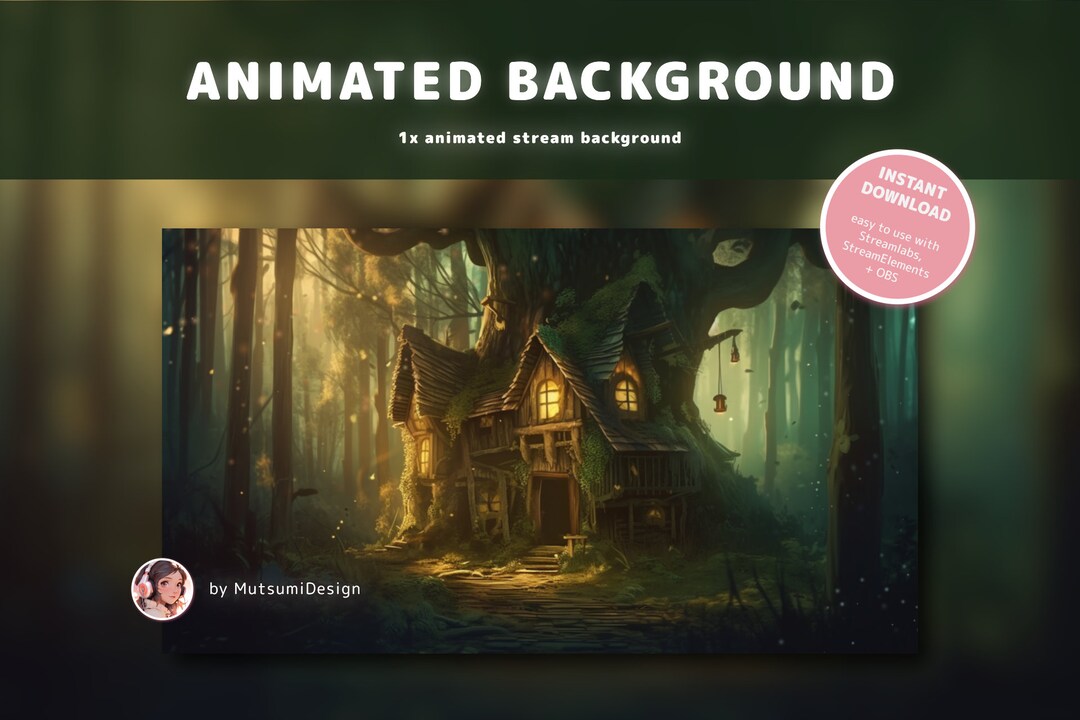 Animated Cozy Stream Background Hidden House Theme Overlay - Etsy