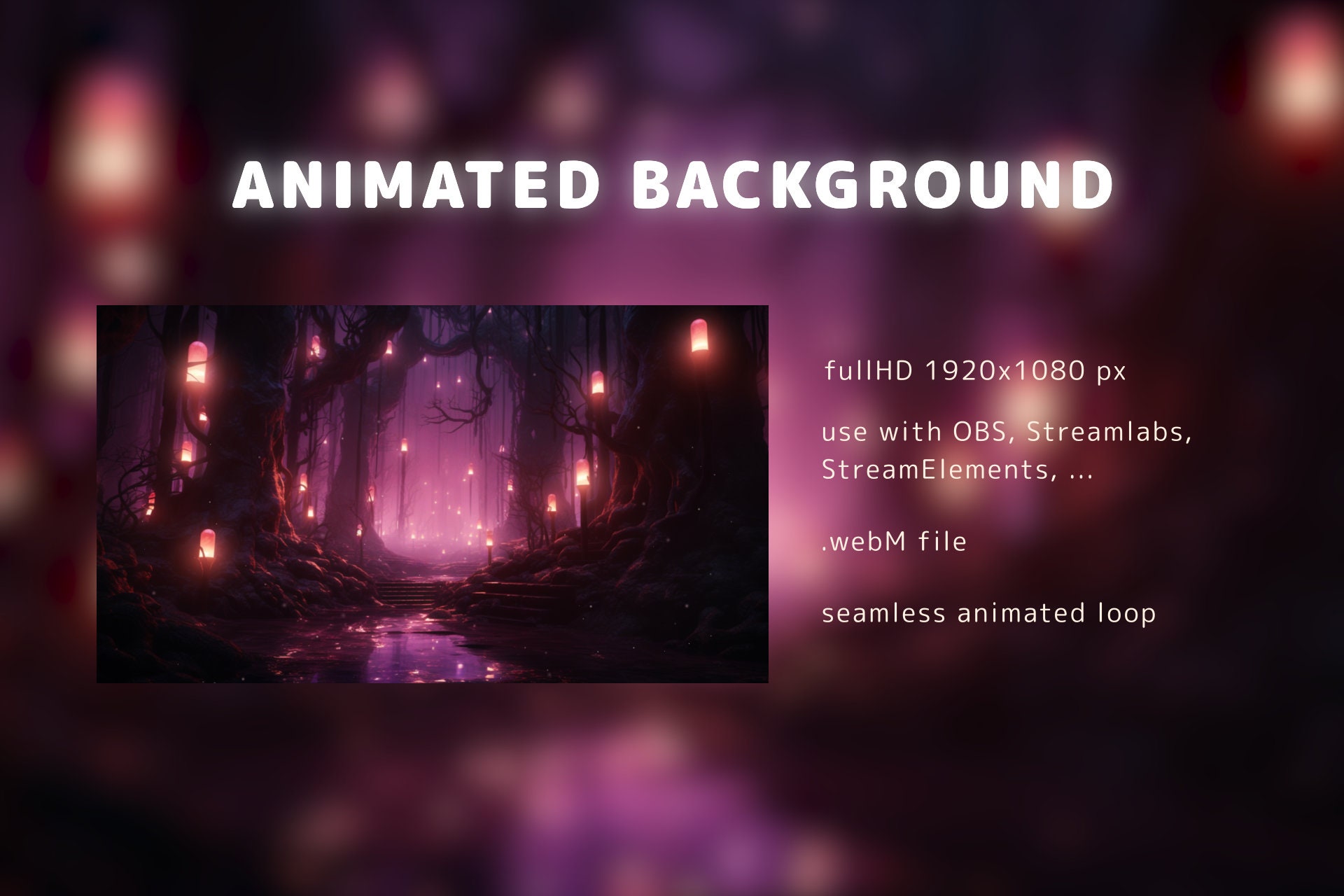 Animated Cozy Stream Background Stone Grove Sanctuary Theme Overlay ...