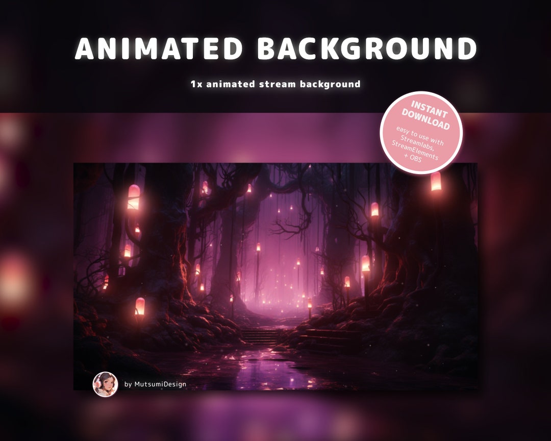 Animated Cozy Stream Background Stone Grove Sanctuary Theme Overlay ...