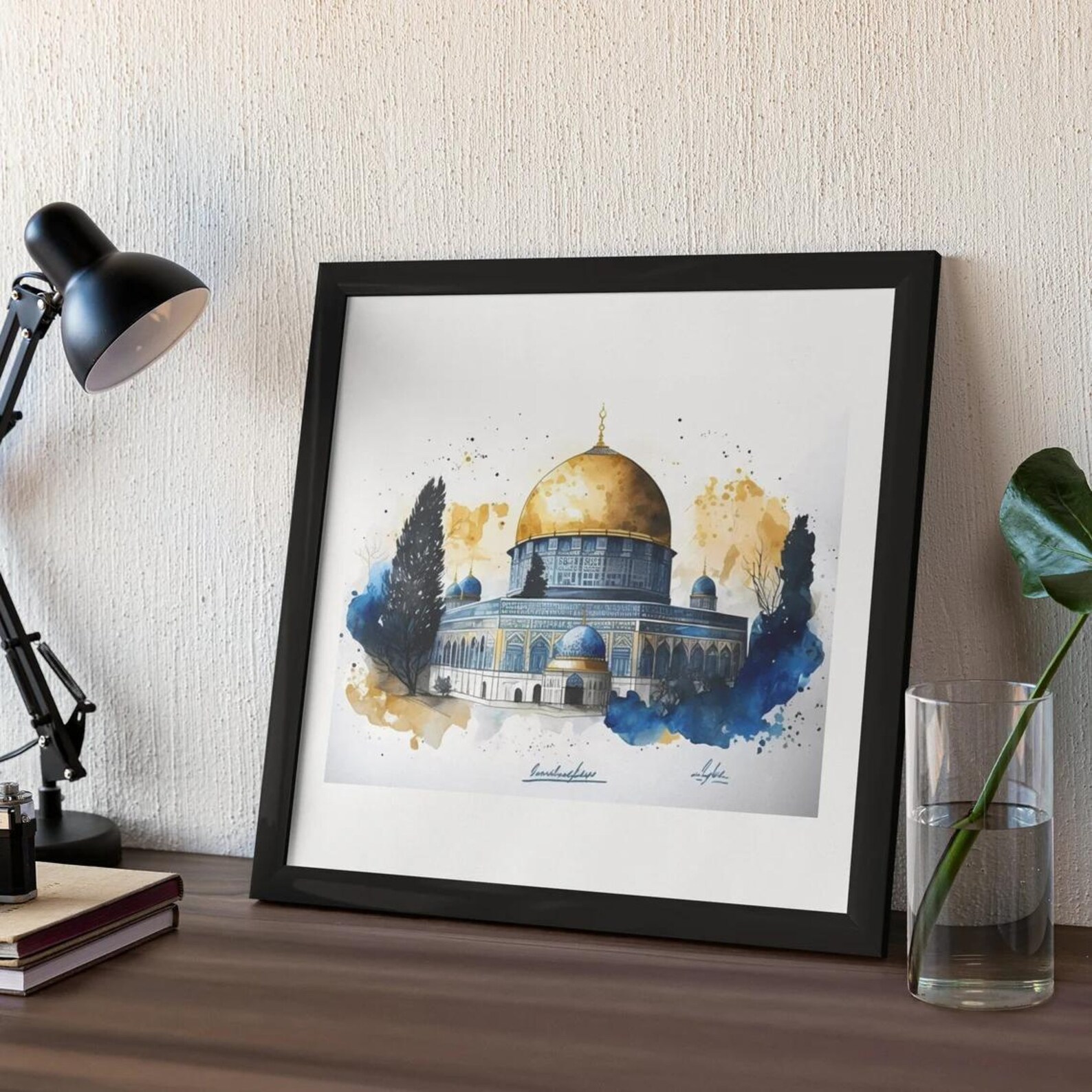Islamic Wall Art Al Aqsa Mosque Dome of the Rock Palestine - Etsy