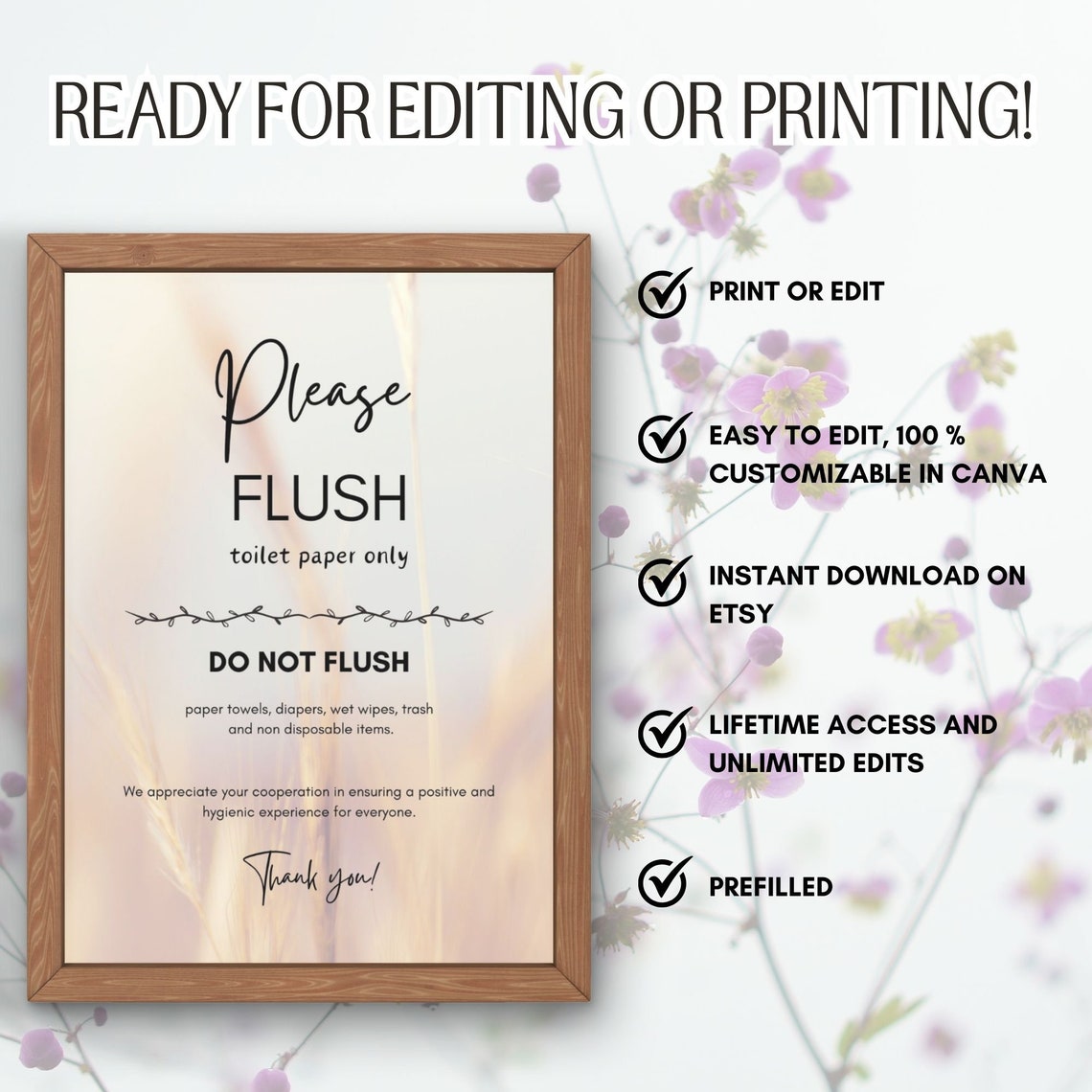 Restroom Etiquette Poster Bathroom Etiquette Toilet Etiquette Bathroom ...