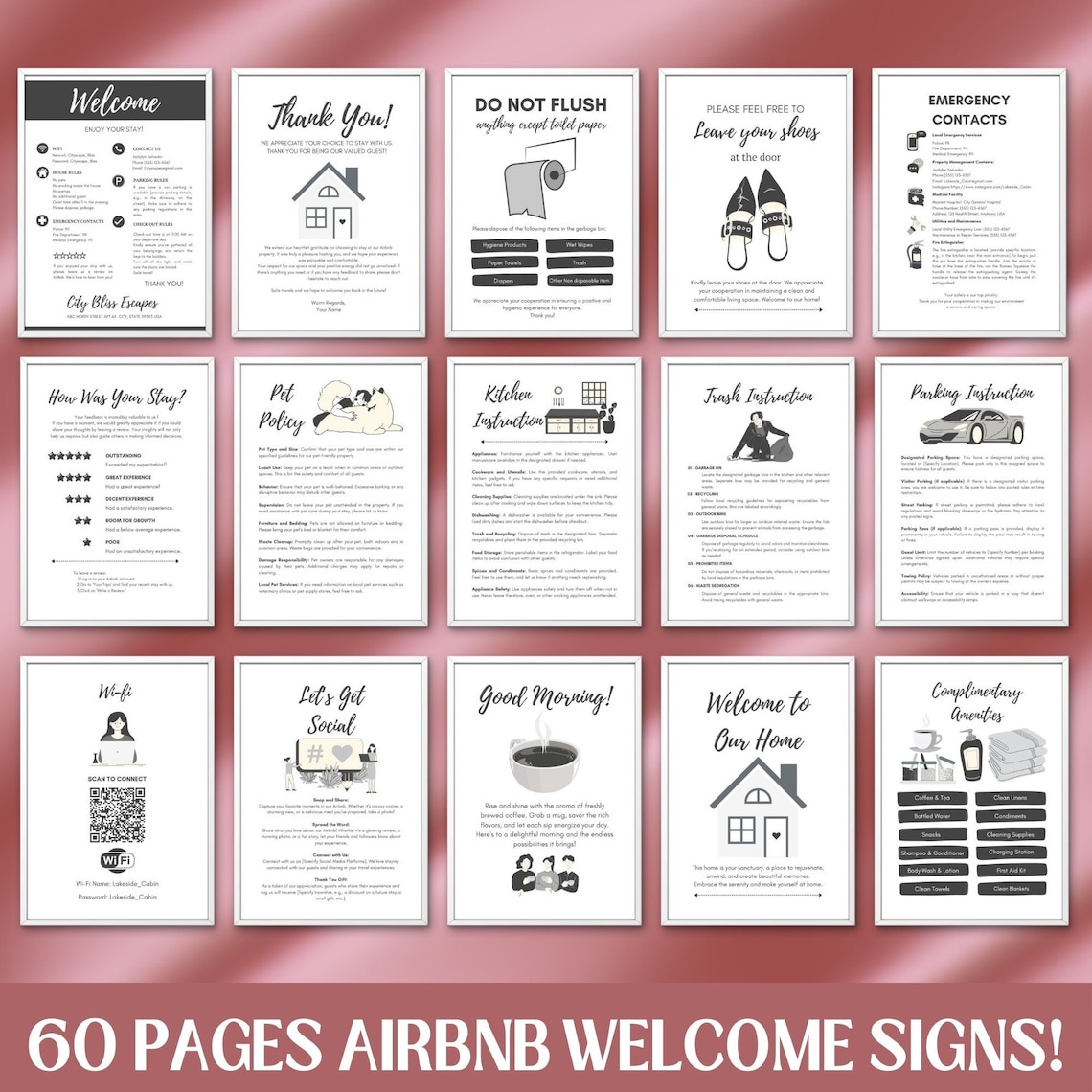 Airbnb Host Bundle, Guest Welcome Kit, Host Essentials, Home Hosting ...
