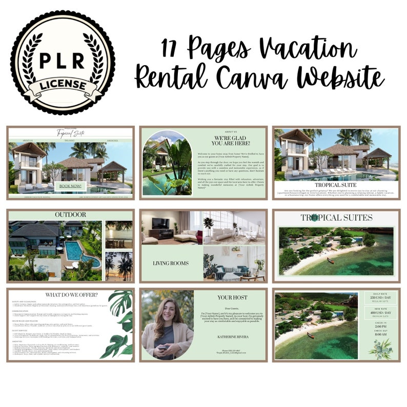 Airbnb Canva Website Online Business Assistant Website Helper Canva ...