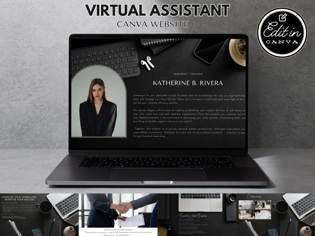 Canva Website Virtual Assistant Service, Online Business Assistant ...