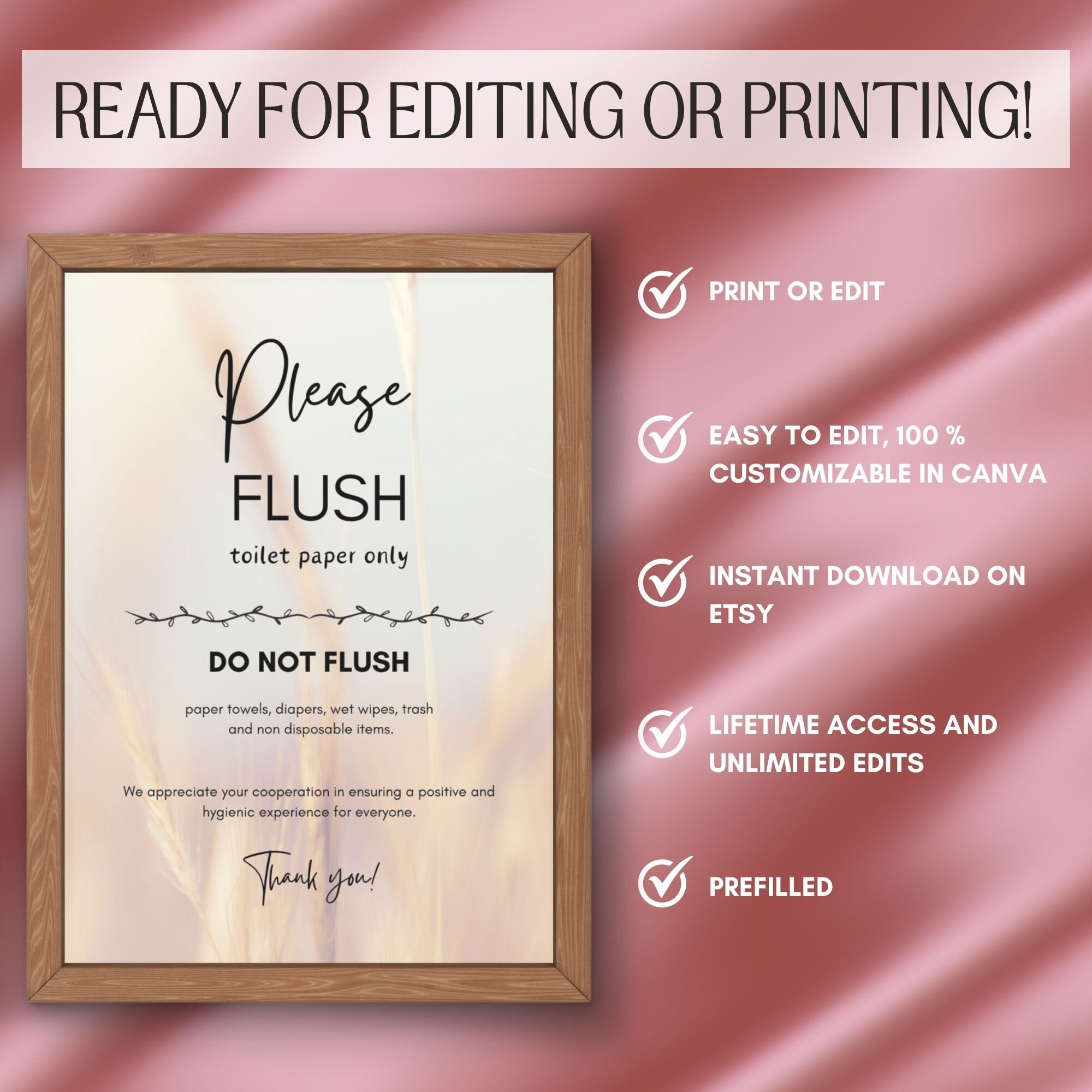 Restroom Etiquette Poster Bathroom Etiquette Toilet Etiquette Bathroom ...