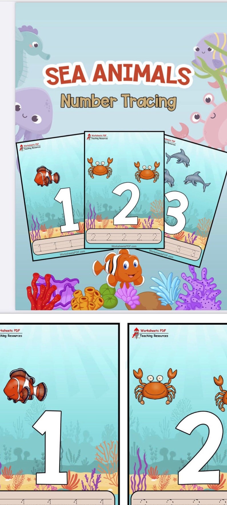 Number Tracing and Counting 1-10 Activities , Book , Ebook , Childrens ...