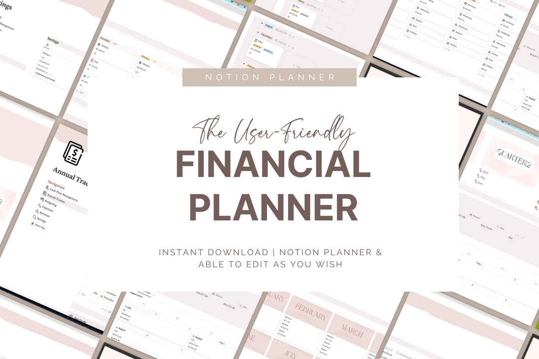 Notion Digital Financial Planner – Your Ultimate Financial Companion - Etsy