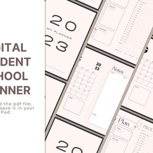 Back-to-school Student Semester Digital & Printable Planner - Etsy