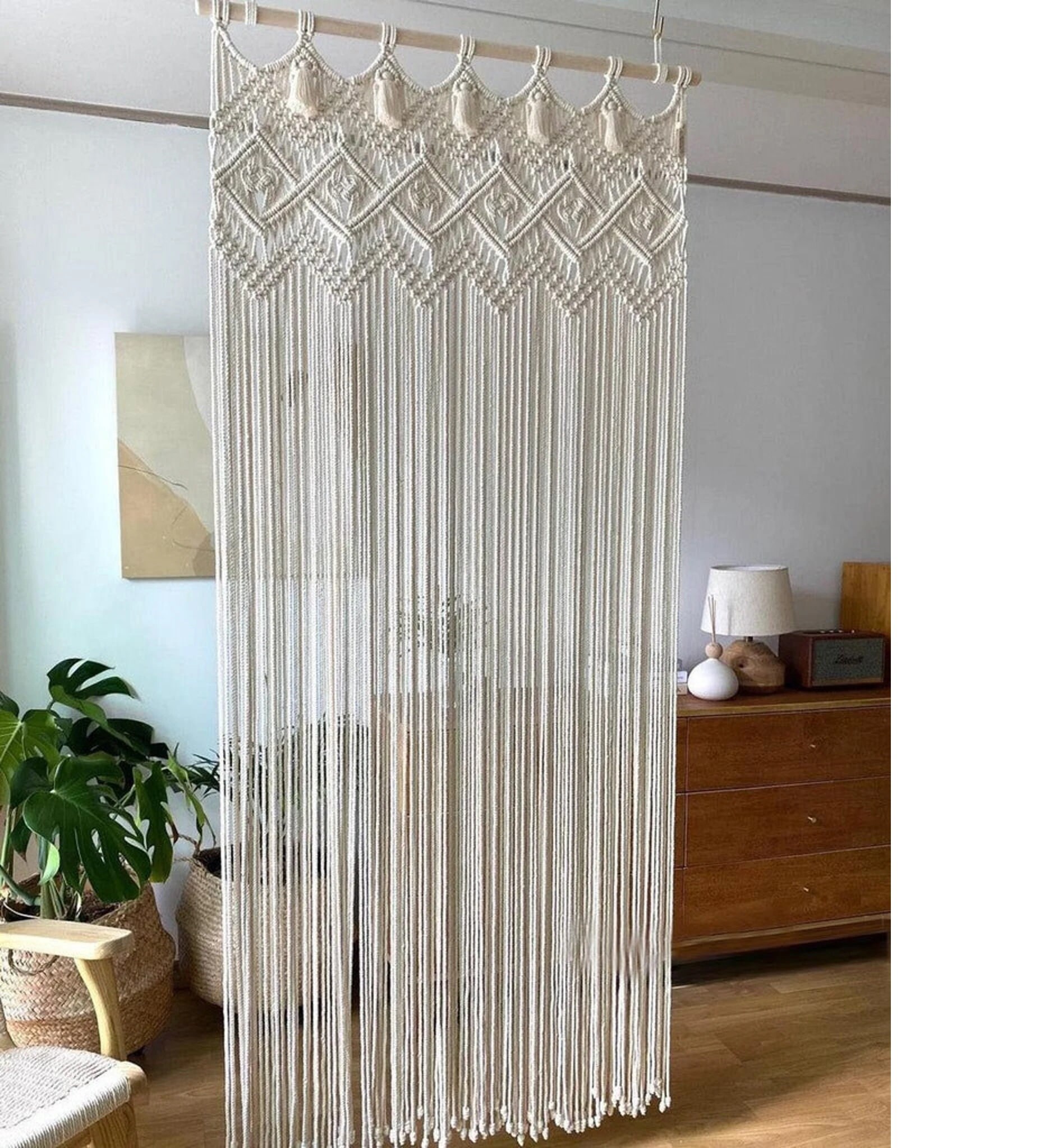 Handmade Macrame Curtain, Macrame Bohemian, Curtain,wall Arch , Wall ...