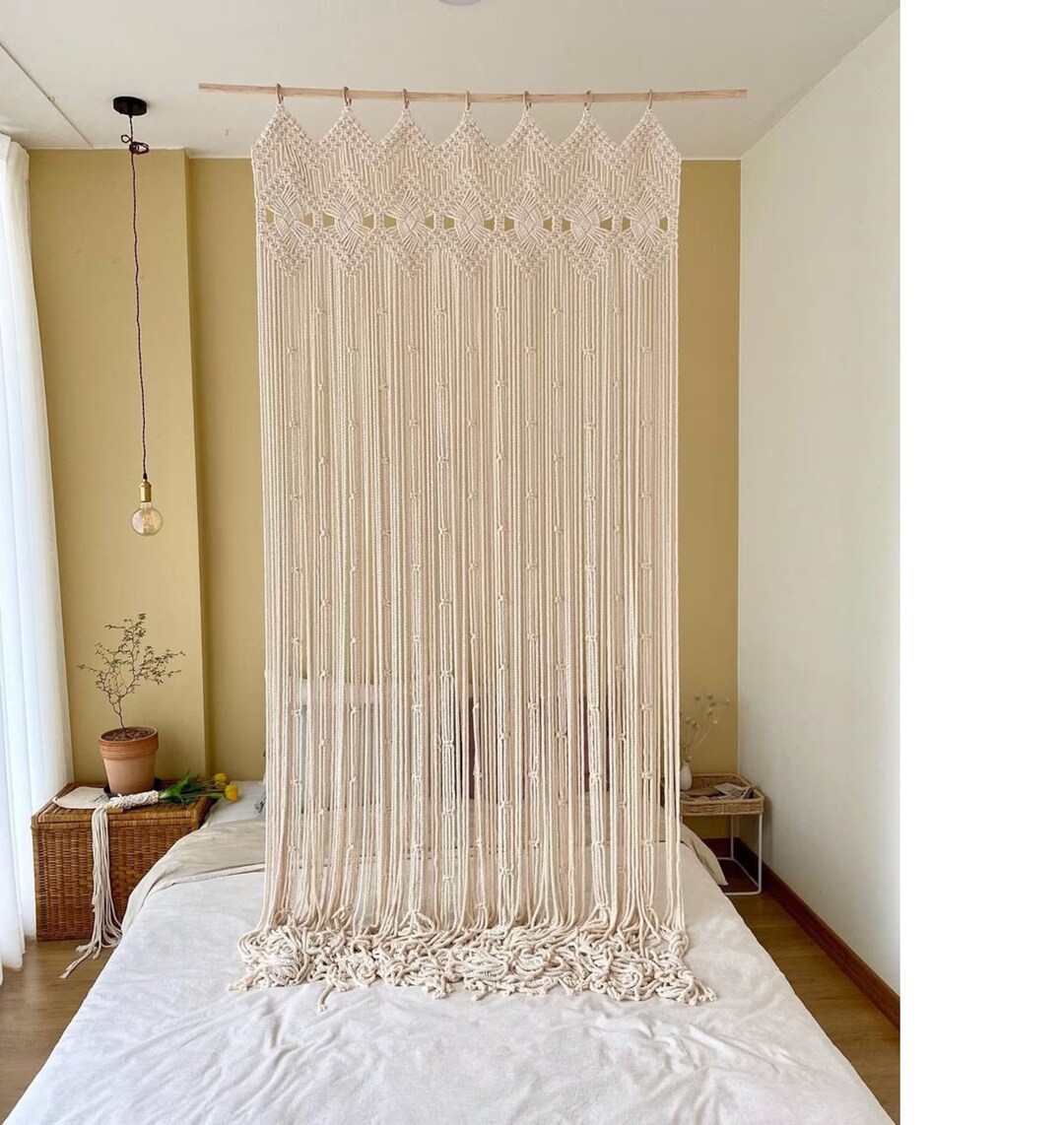 Handmade Macrame Curtain, Macrame Bohemian, Curtain,wall Arch , Wall ...