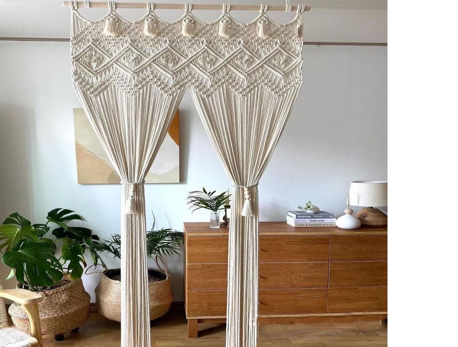 Handmade Macrame Curtain, Macrame Bohemian, Curtain,wall Arch , Wall ...