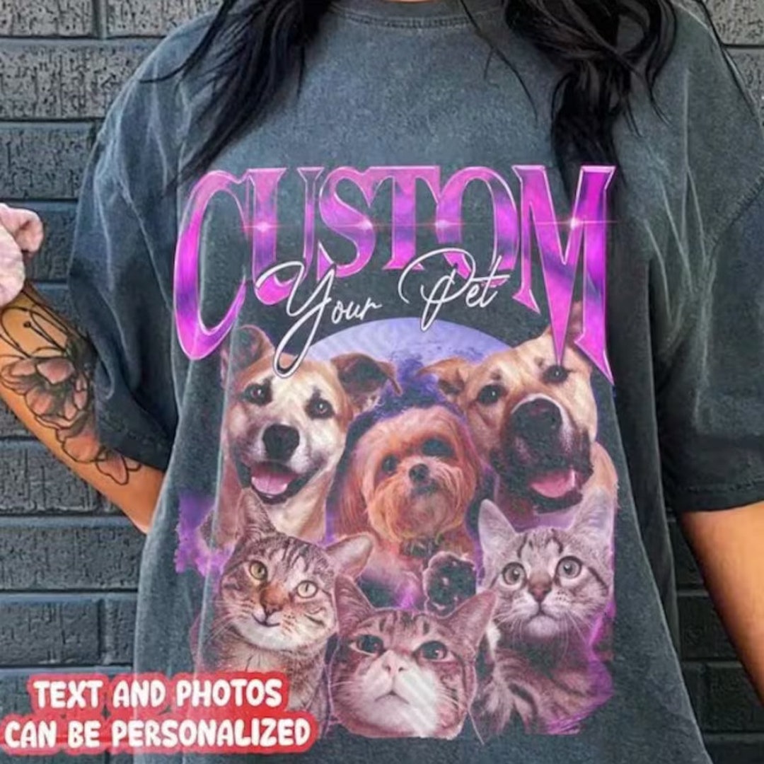 Custom Pet Shirt Custom Vintage T Shirts Vintage 90s Rap T - Etsy