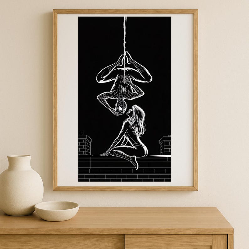 Spider-man Bathroom Wall Art, Superhero Poster Set, Kids Bathroom Decor ...