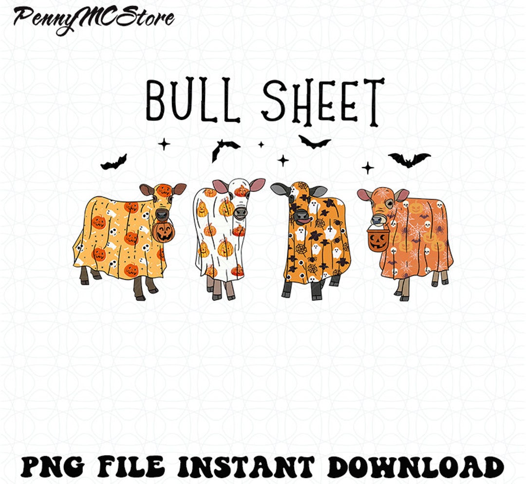 Hoja de toro PNG Halloween Png Toro Png Vacas Fantasma Png - Etsy México