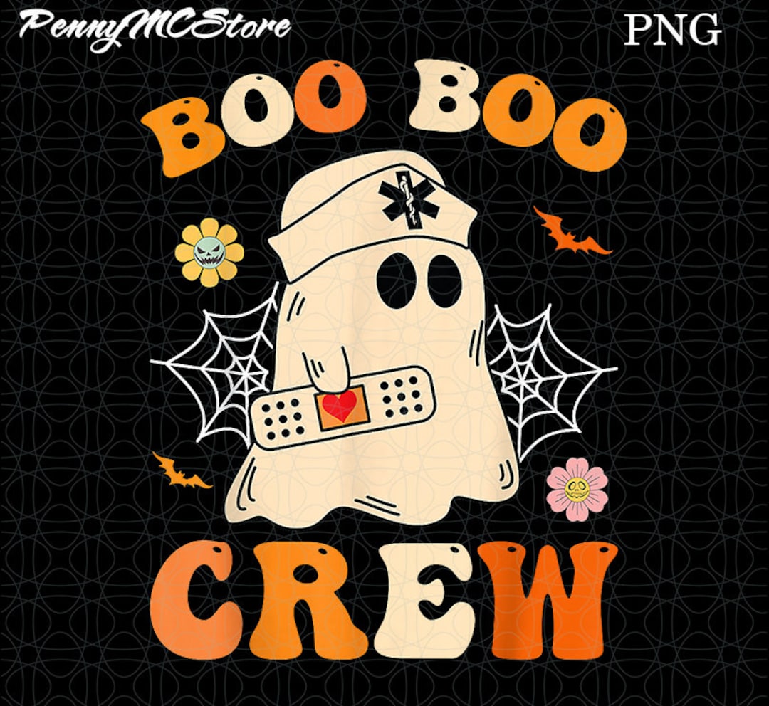 Boo Boo Crew Png Ghost Nurse Png Nurse Halloween Png - Etsy