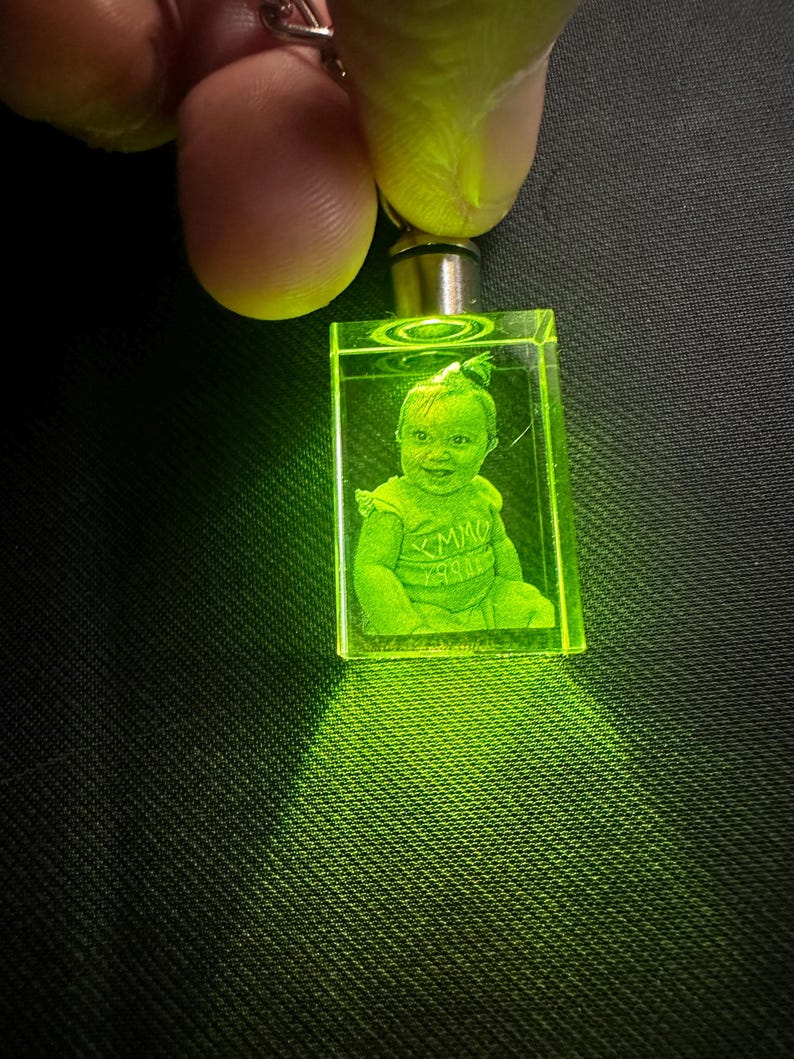 Crystal Keychain, Customizable With Any Photo - Etsy
