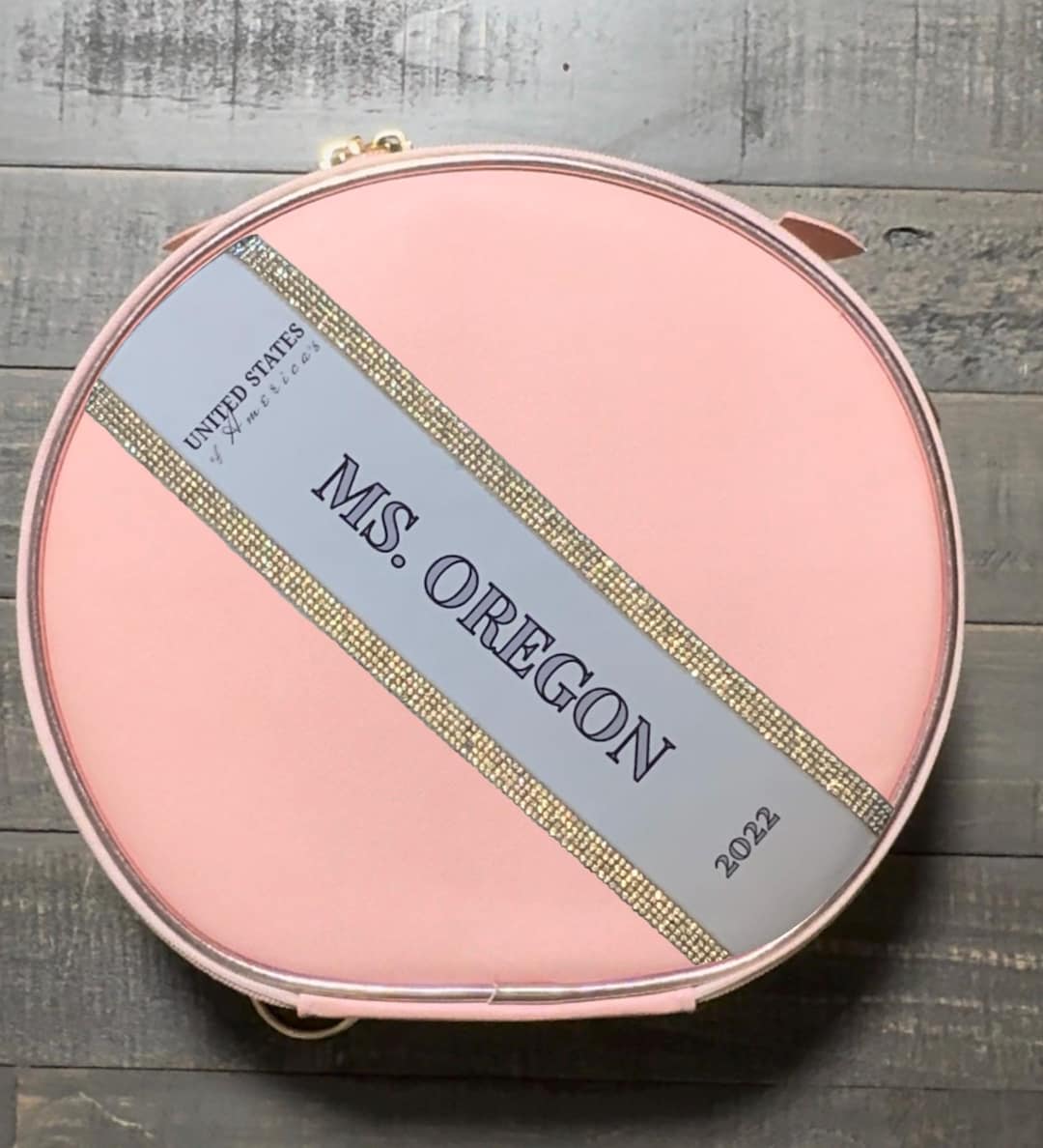 Pink Crown & Sash Travel Case | Pageant Crown Box, Competition Crown ...