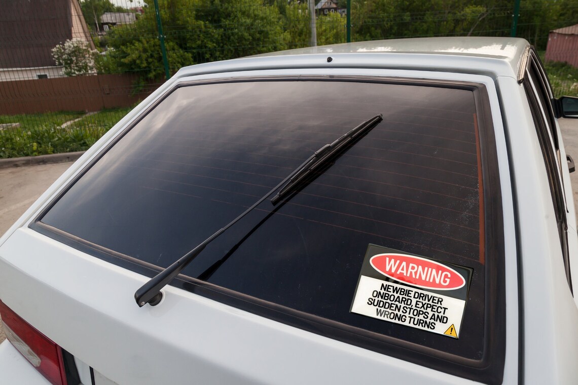 Warning Stickers, for the Newbie Driver, Funning Stickers, Warning ...