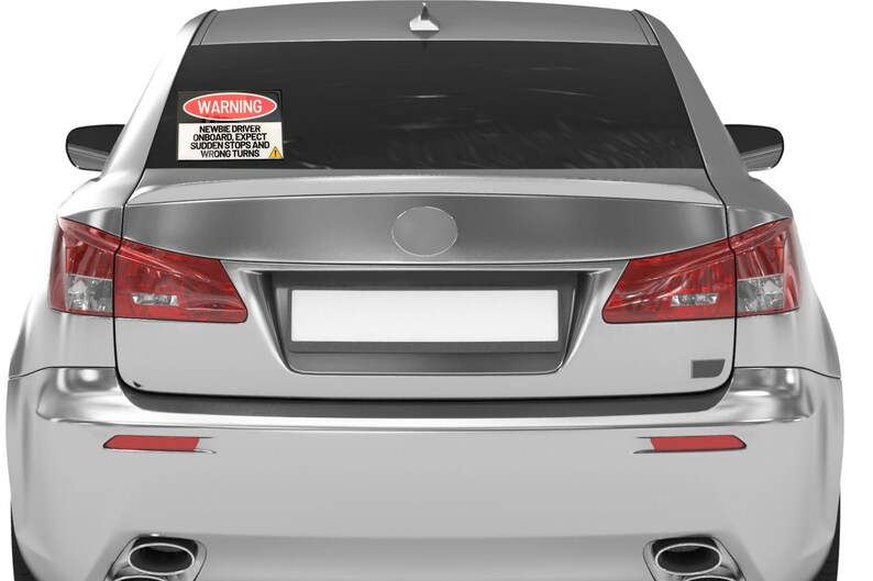 Warning Stickers, for the Newbie Driver, Funning Stickers, Warning ...