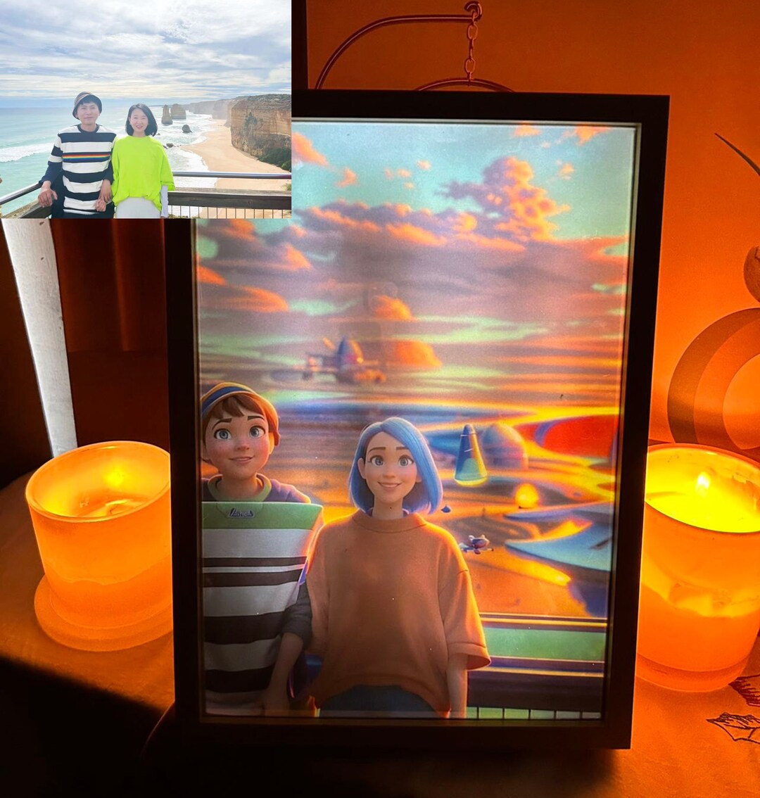 Customize Light-up Picture Frame, Light Photo Frame, Night Lamp, and ...