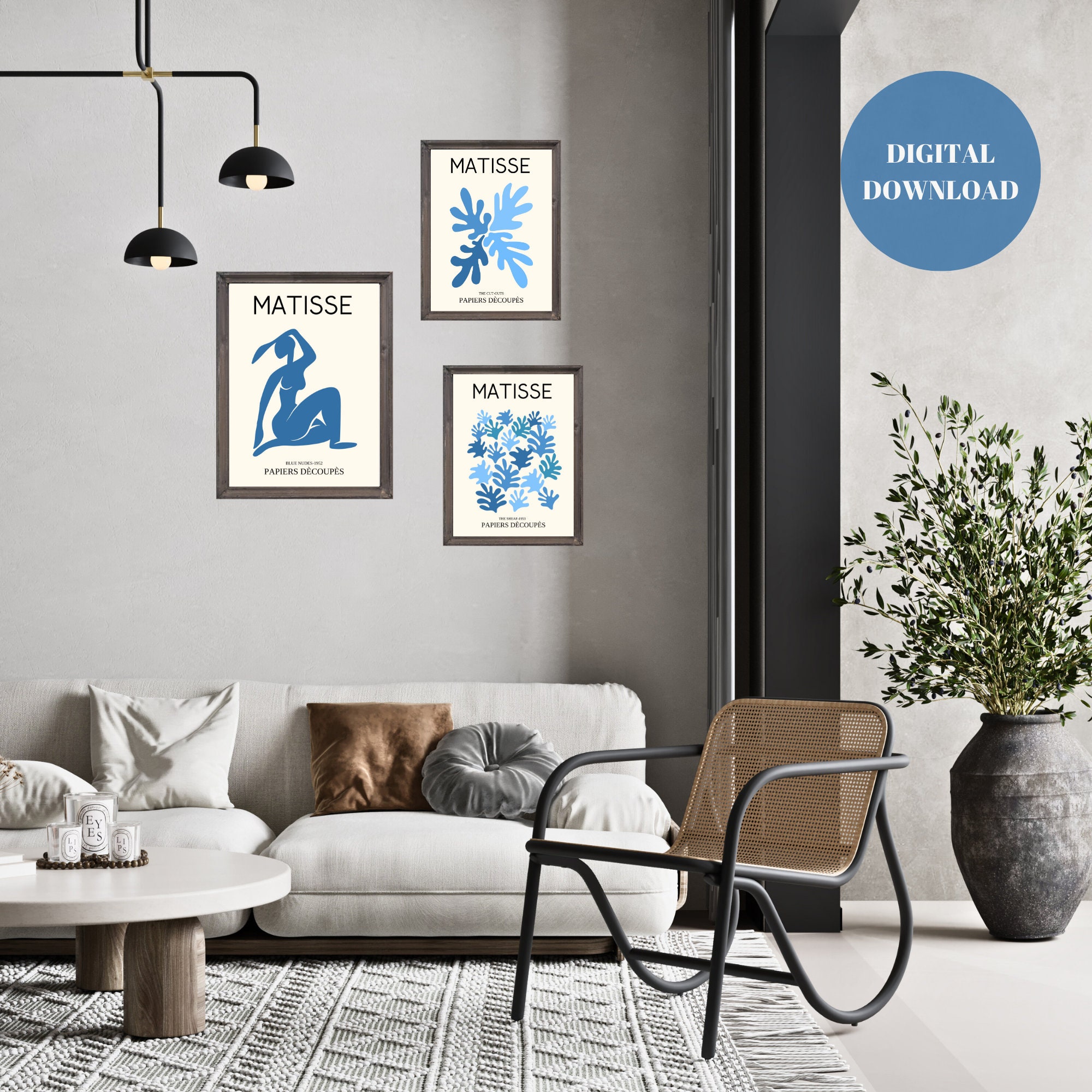 Matisse Wall Art,matisse Wall Art Set of 3, Matisse Wall Prints Set of ...