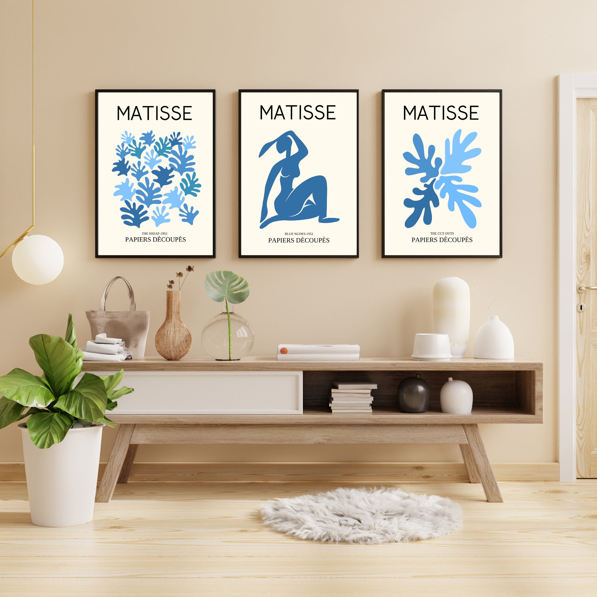 Matisse Wall Art,matisse Wall Art Set of 3, Matisse Wall Prints Set of ...