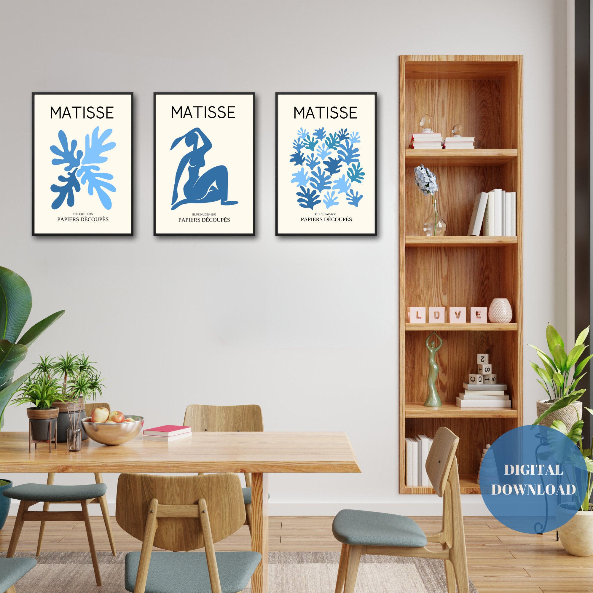 Matisse Wall Art,matisse Wall Art Set of 3, Matisse Wall Prints Set of ...