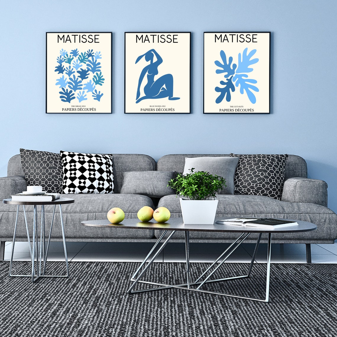 Matisse Wall Art,matisse Wall Art Set of 3, Matisse Wall Prints Set of ...
