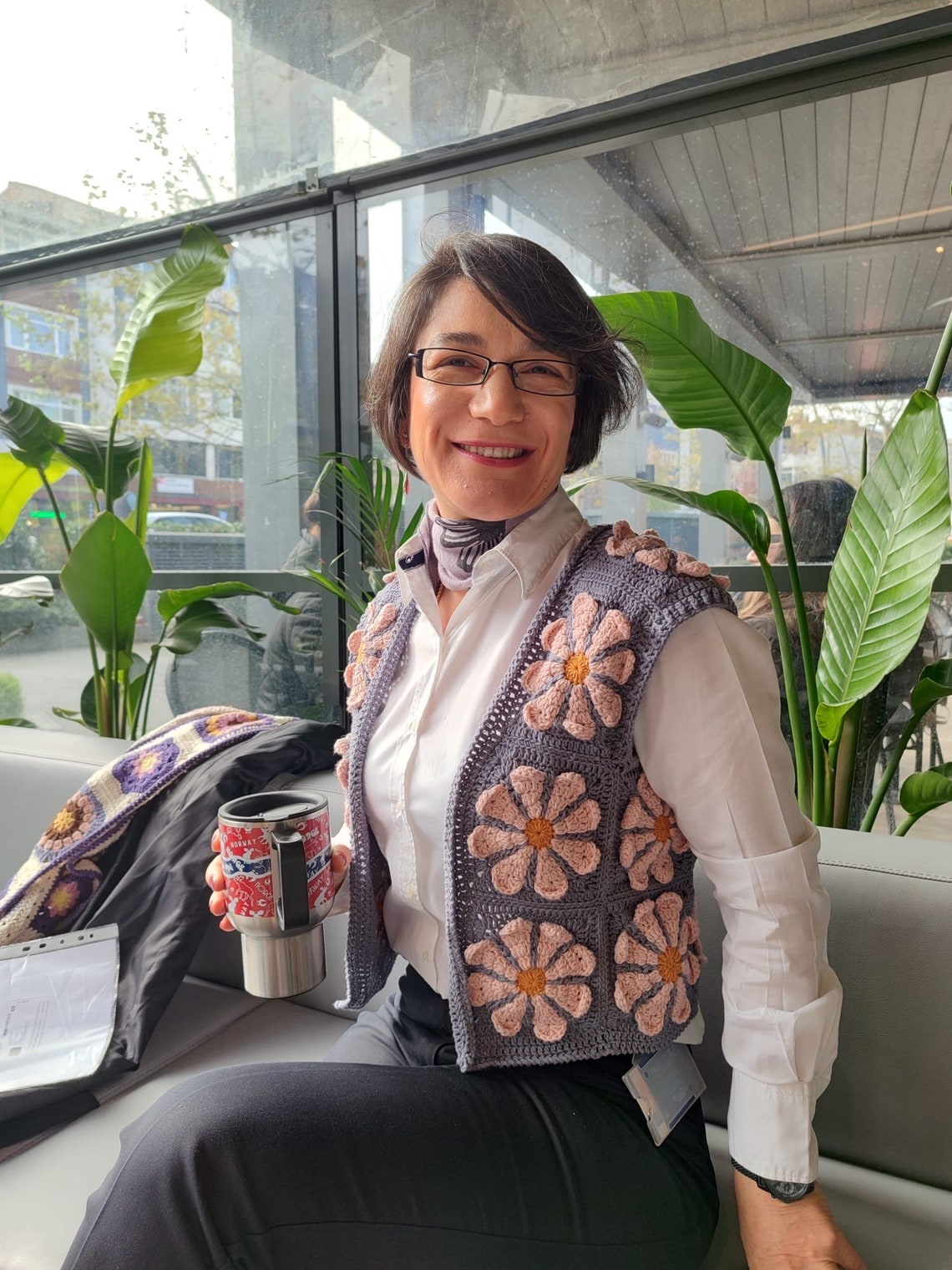 Crochet Daisy Vest, Knitted Colorful Festival Waistcoat,crochet ...