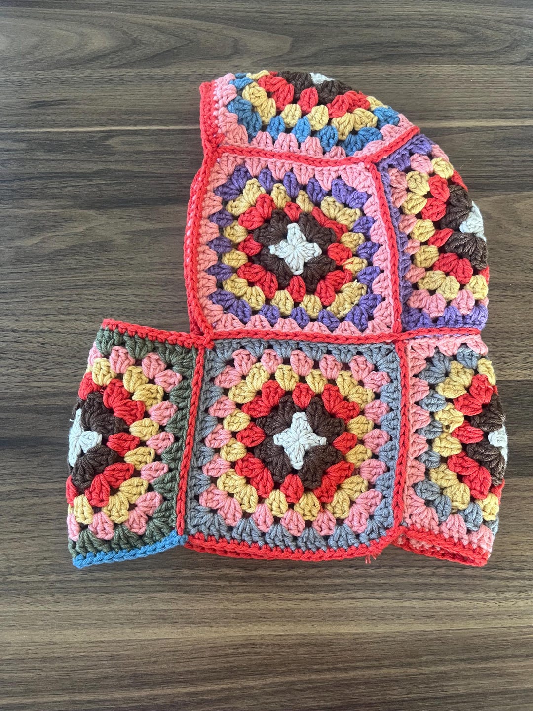 Crochet Balaclava,new Year Gift, Mother's Day Gift, Granny Square ...