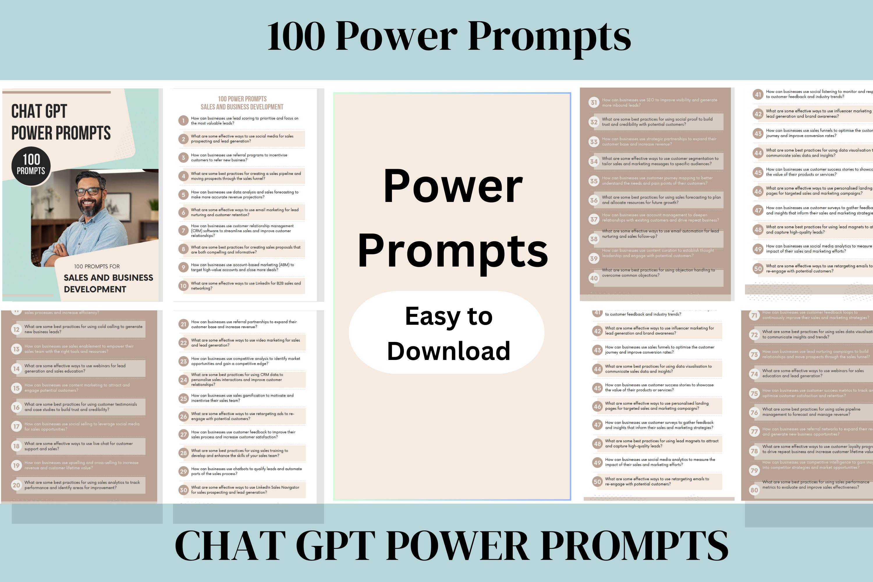 Chatgpt Power Prompts for Sales and Business Development the Ultimate ...