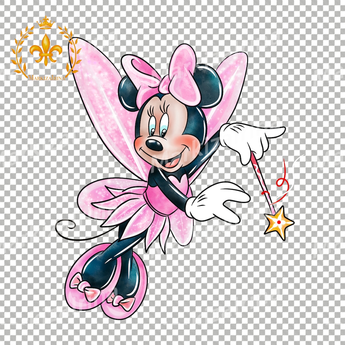 Minnie Mouse Fairy Clipart,minnie Mouse Png , Minnie Mouse Watercolor ...