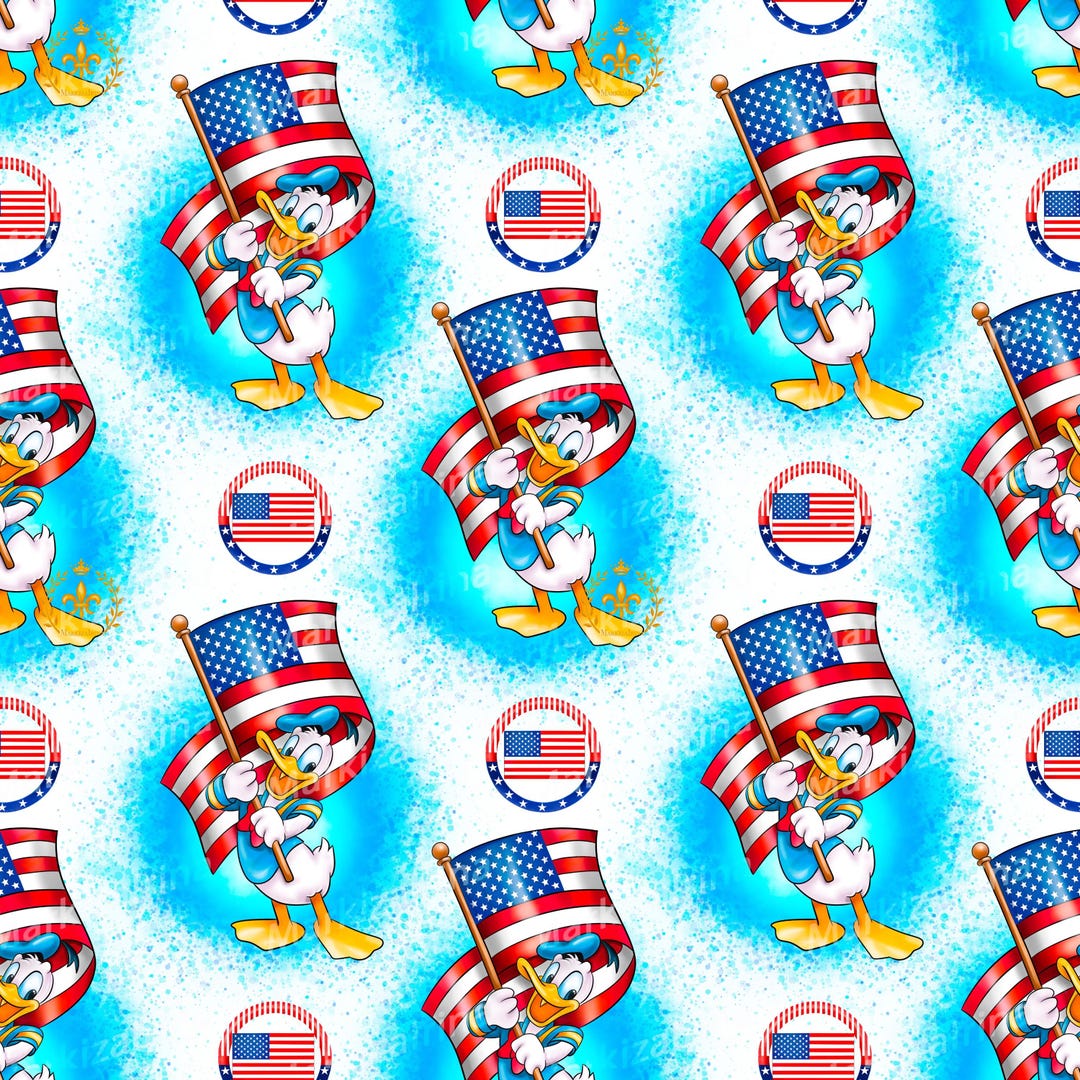 Donald Duck Happy 4th of July ,donald Duck American Flag,donald Duck ...