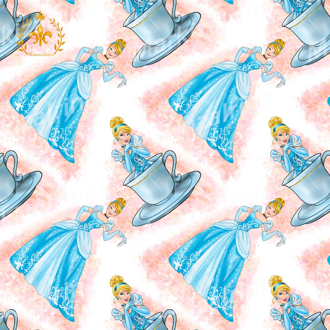 Cinderella Seamless File,cinderella Princesses of Theseamless File ...