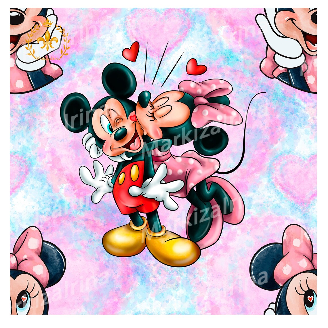 Minnie Mouse Valentine Day ,minnie Mouse Seamless File,minnie Mouse ...