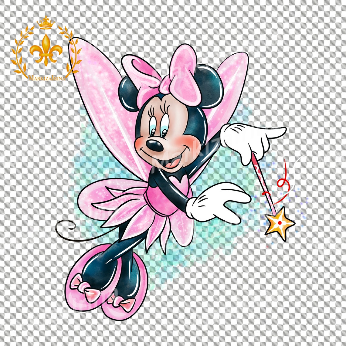 Minnie Mouse Fairy Clipart,minnie Mouse Png , Minnie Mouse Watercolor ...