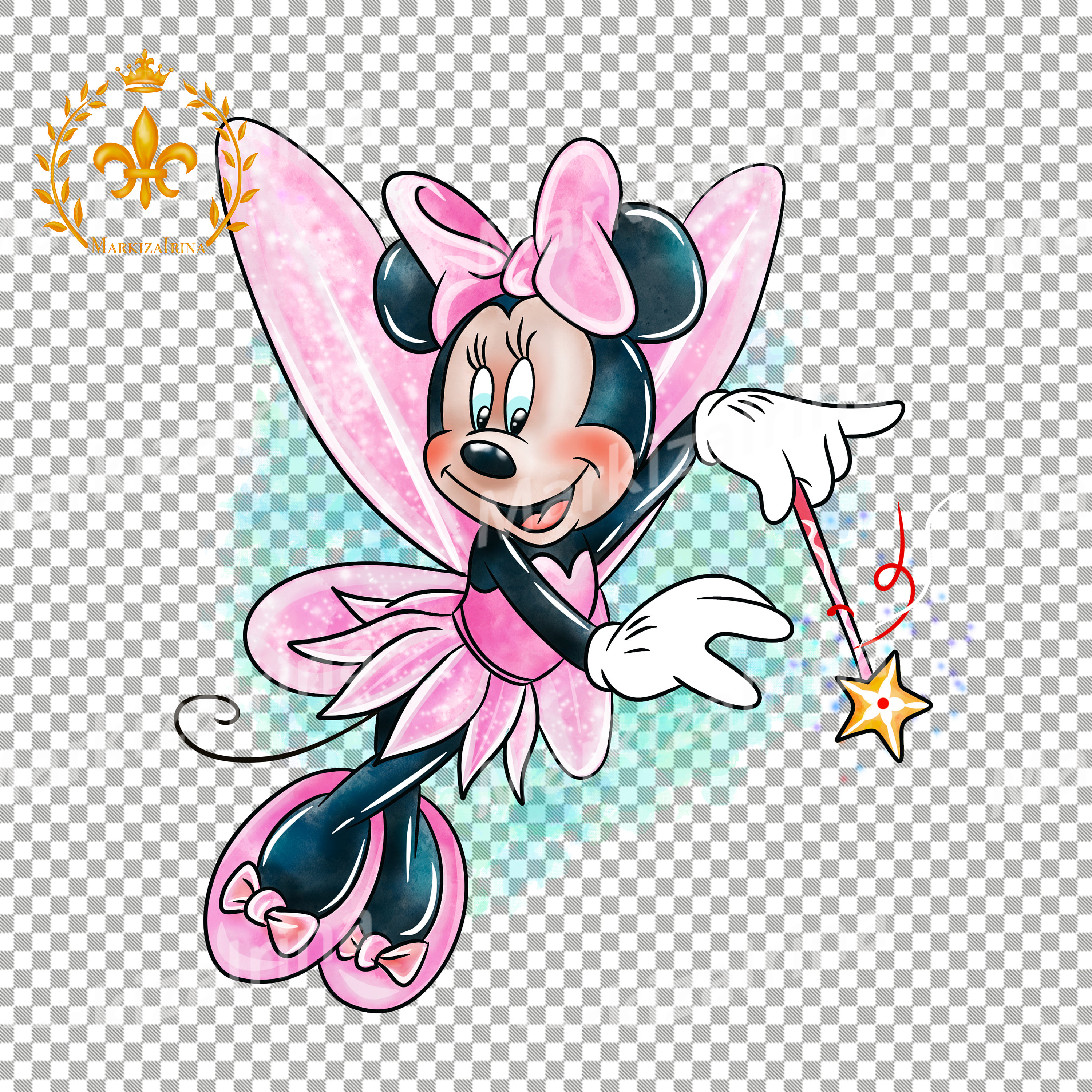 Minnie Mouse Fairy Clipart,minnie Mouse Png , Minnie Mouse Watercolor ...