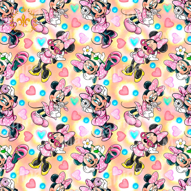 Minnie Mouse Valentine Day ,minnie Mouse Seamless File,minnie Mouse ...