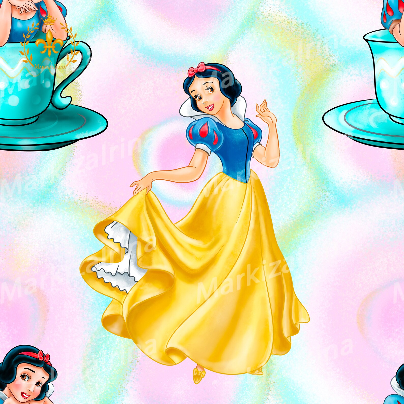 Snow White,princesses of Theseamless File,decorative Paper,princesses ...
