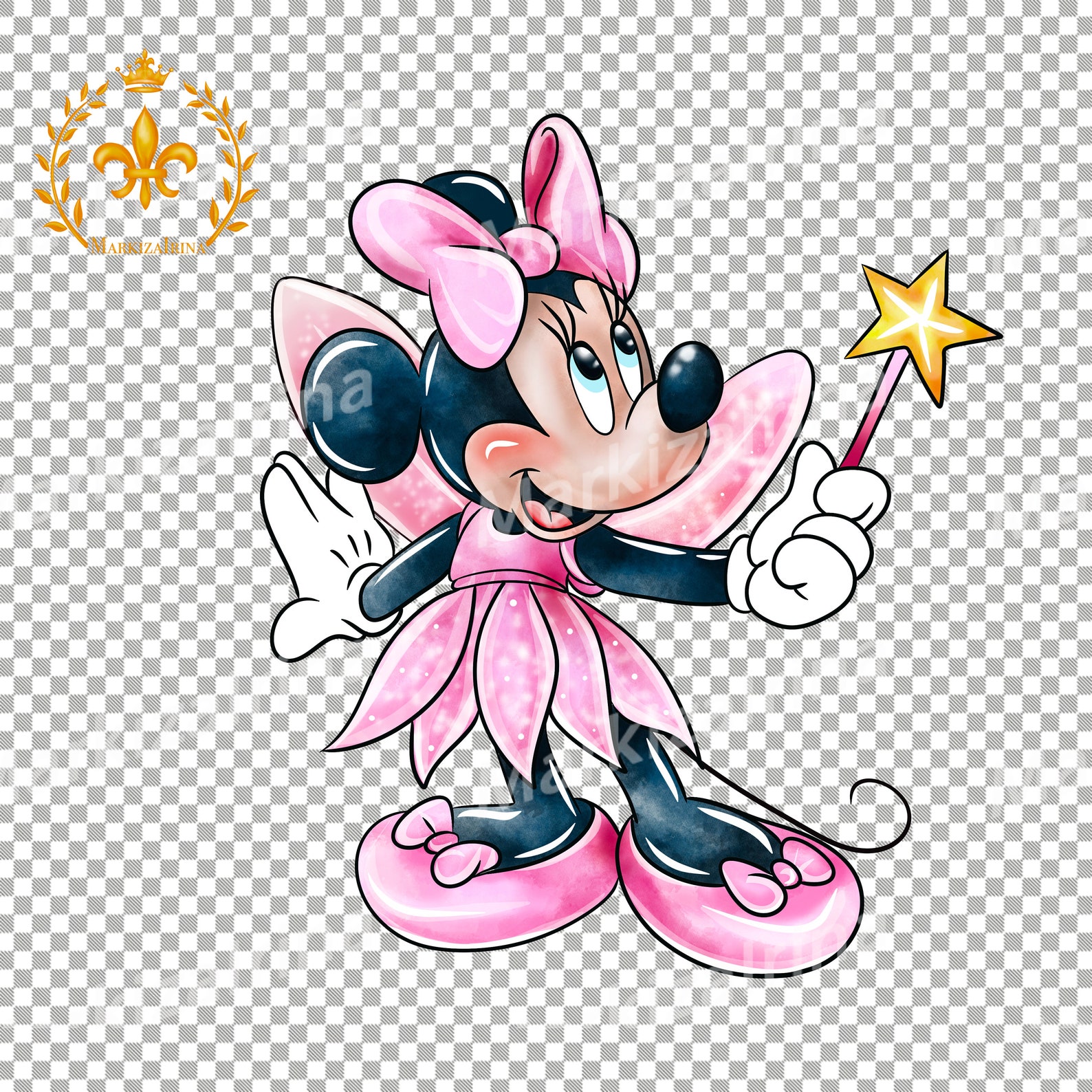 Minnie Mouse Fairy Clipart,minnie Mouse Png , Minnie Mouse Watercolor ...