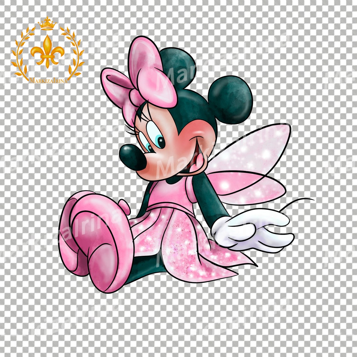 Minnie Mouse Fairy Clipart,minnie Mouse Png , Minnie Mouse Watercolor ...