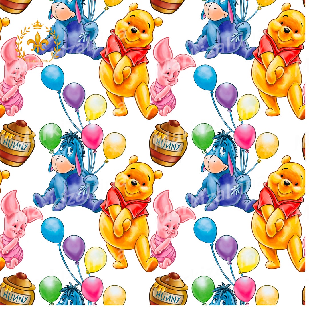 Winnie the Pooh Seamless File,digital Paper,decorative Paper,winnie the ...