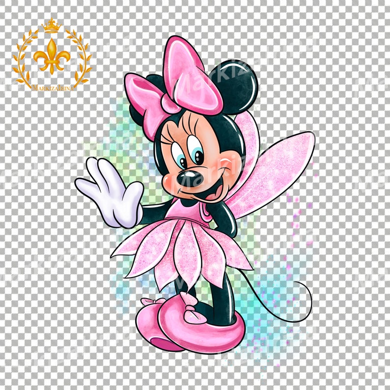 Minnie Mouse Fairy Clipart,minnie Mouse Png , Minnie Mouse Watercolor ...