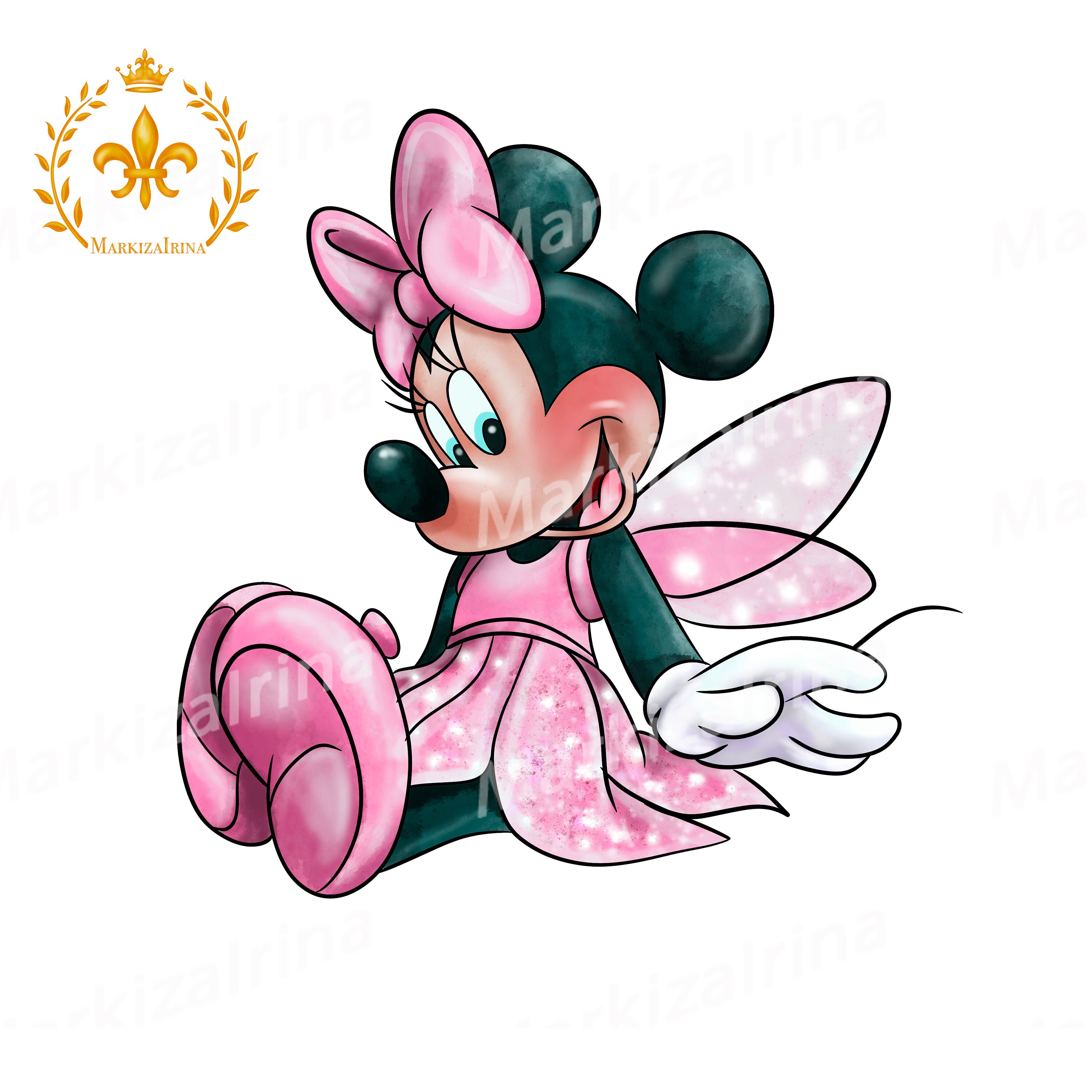 Minnie Mouse Fairy Clipart,minnie Mouse Png , Minnie Mouse Watercolor ...