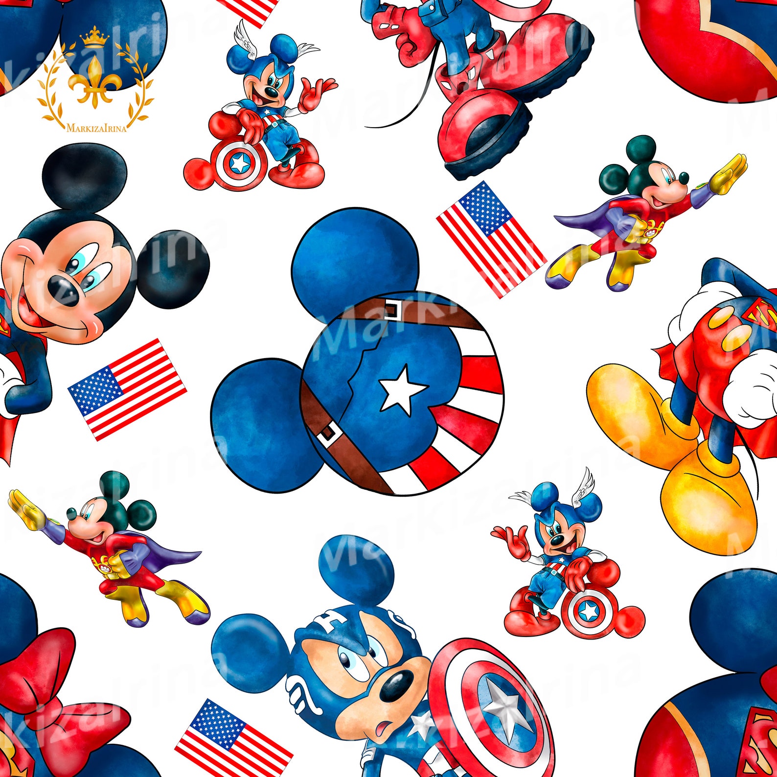 Mickey Mouse,mickey Mouse Clipart,mickey Mouse HERO Decorative Paper ...